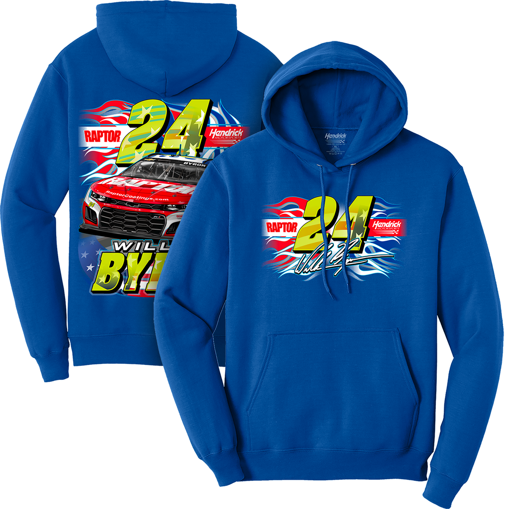 *PRE-ORDER* ROYAL RAPTOR HOODIE – William Byron Store