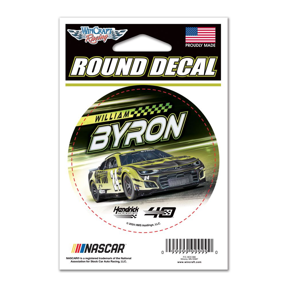 2024 ROUND RAPTOR CAR DECAL – William Byron Store