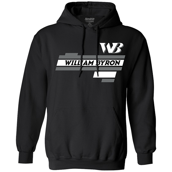 WILLIAM BYRON BLACK LOGO HOODIE – William Byron Store